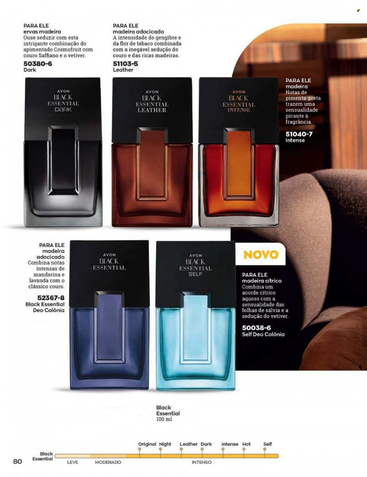 Avon Black Essential Intense - Deo Colônia - 100 ml